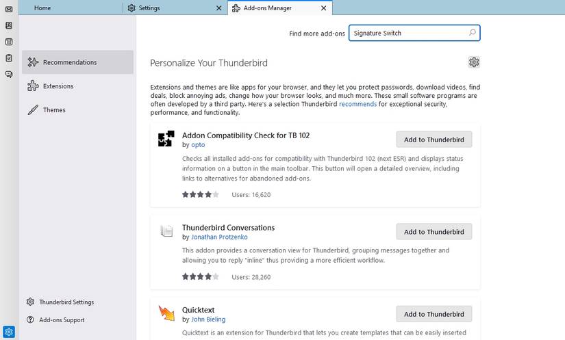 How to Add Different Signatures for Each Email Account in Thunderbird