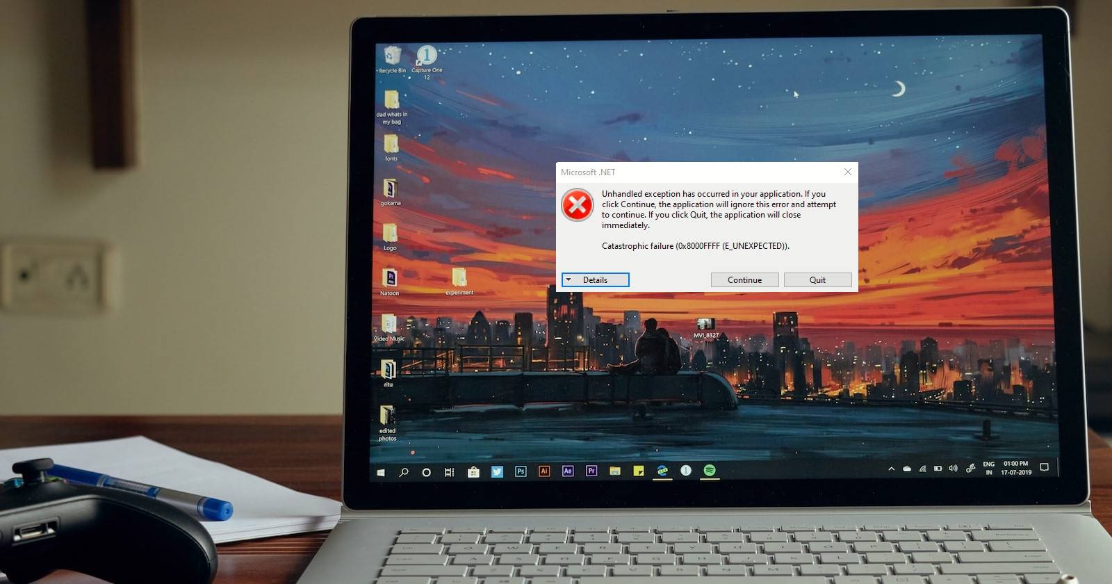 How to Fix the "Unhandled Exception Has Occurred in Your Application" Error on Windows
