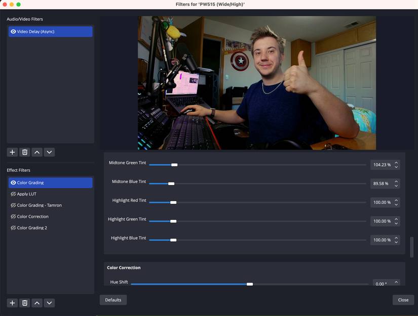 How to Color Grade and Apply LUTs to Your Stream in OBS Studio