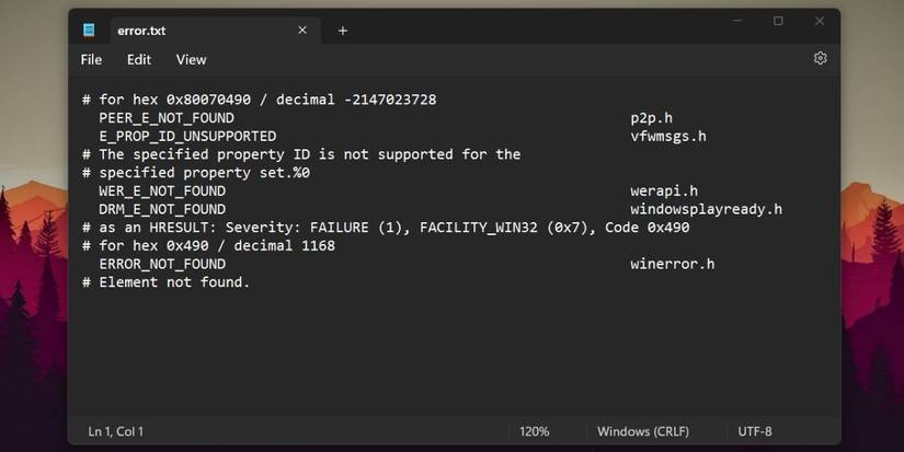 How to Use the Microsoft Error Lookup Tool on Windows 11