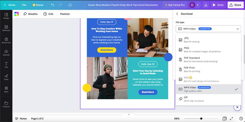 How to Design a Newsletter Using Canva