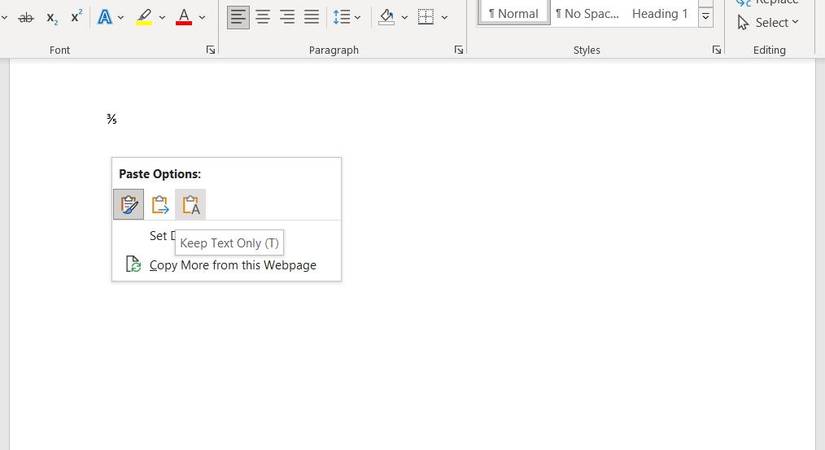 How to Input Fractions in Microsoft Word Documents