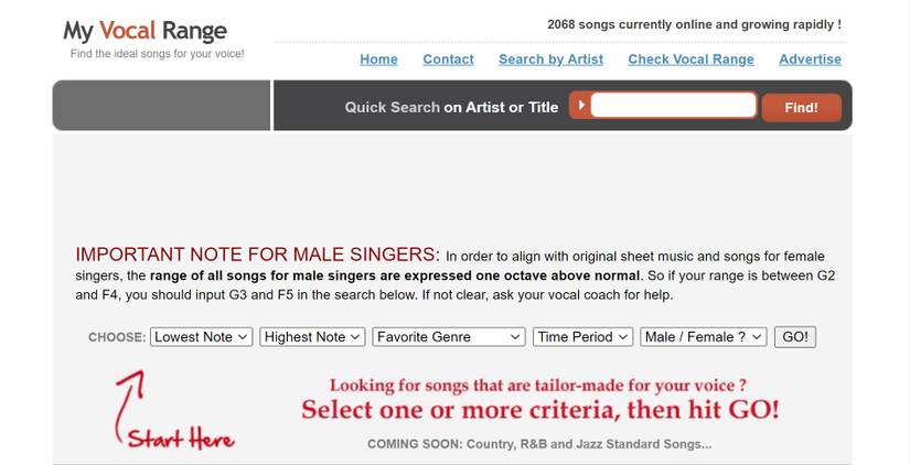 5 Online Tools to Help You Find Your Vocal Range