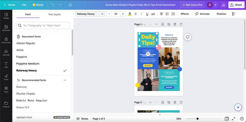 How to Design a Newsletter Using Canva