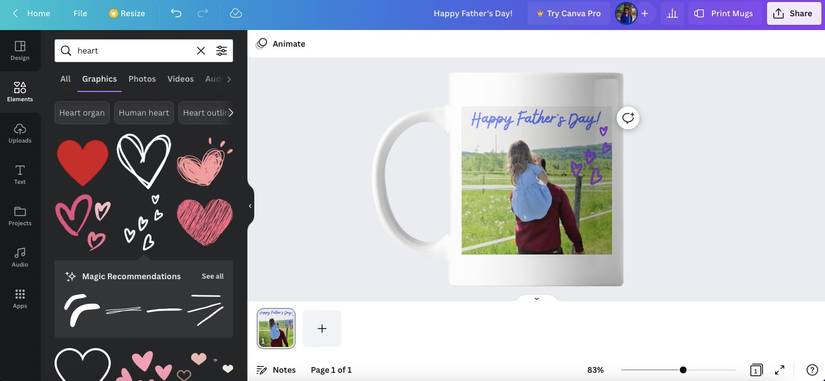 How to Create and Print a Design on a Mug Using Canva