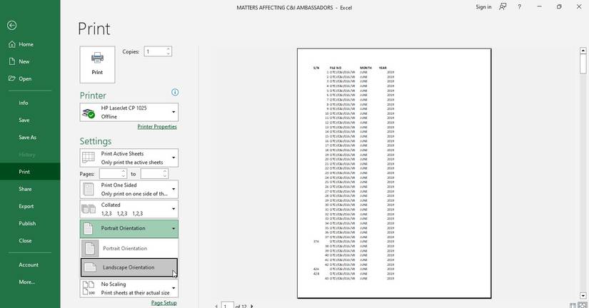 How to Change Page Orientation in Excel