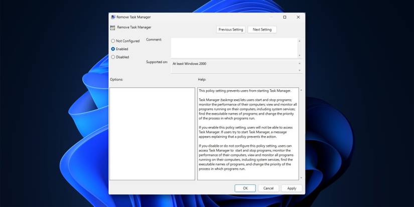 How to Disable the Task Manager on Windows