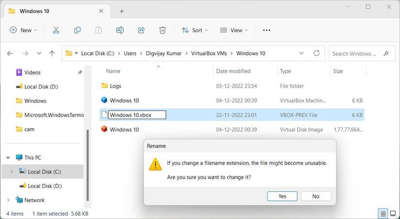 How to Fix VirtualBox E_FAIL (0x80004005) Error on Windows