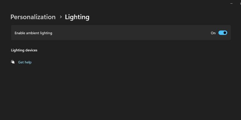 How to Enable RGB Lighting Controls in Windows 11