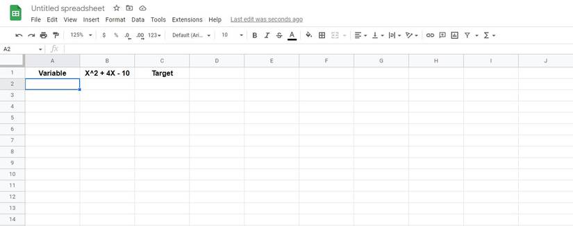 How to Use Goal Seek in Google Sheets to Solve Equations