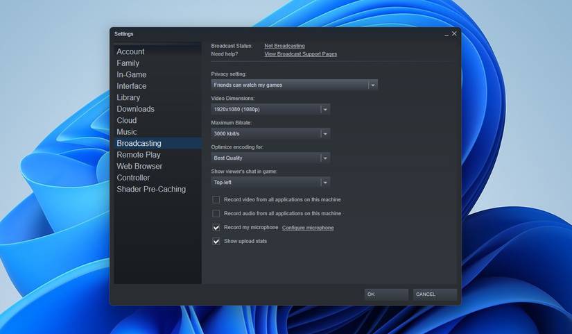 How to Fix Common Steam Broadcasting Issues on Windows