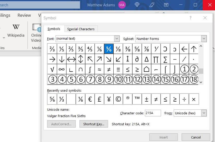 How to Input Fractions in Microsoft Word Documents