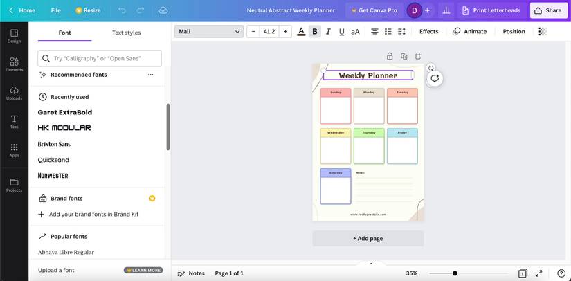 How to Create a Digital Planner Using Canva