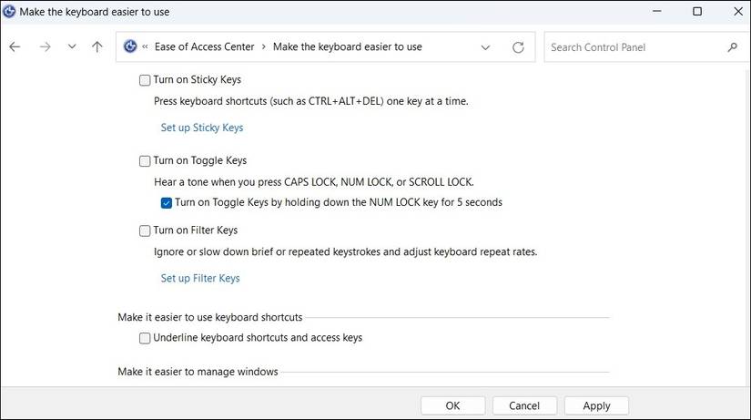 4 Ways to Turn Filter Keys On or Off on Windows