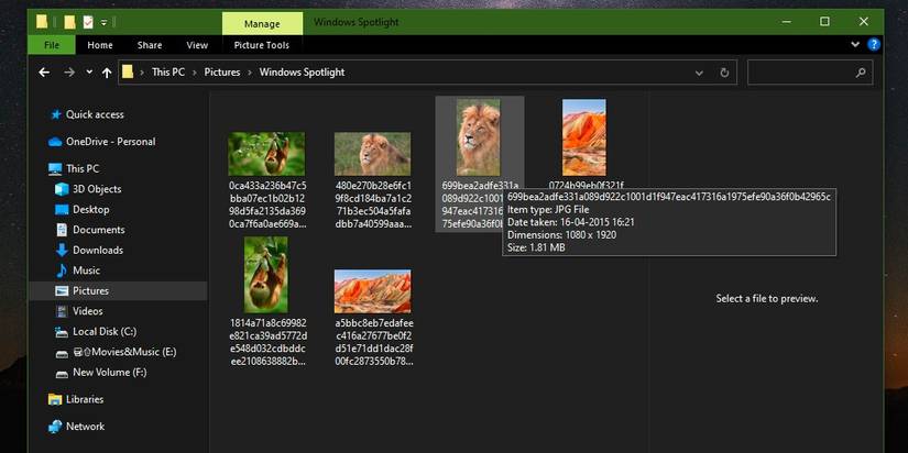 How to Save Windows Spotlight Pictures to Use as Wallpapers When You Want