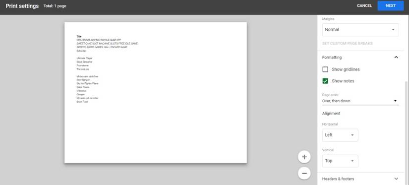 A Beginner's Guide on Printing in Google Sheets
