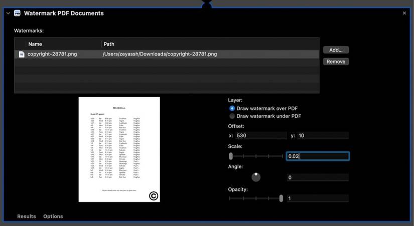 How to Quickly Watermark PDFs on a Mac Using Automator