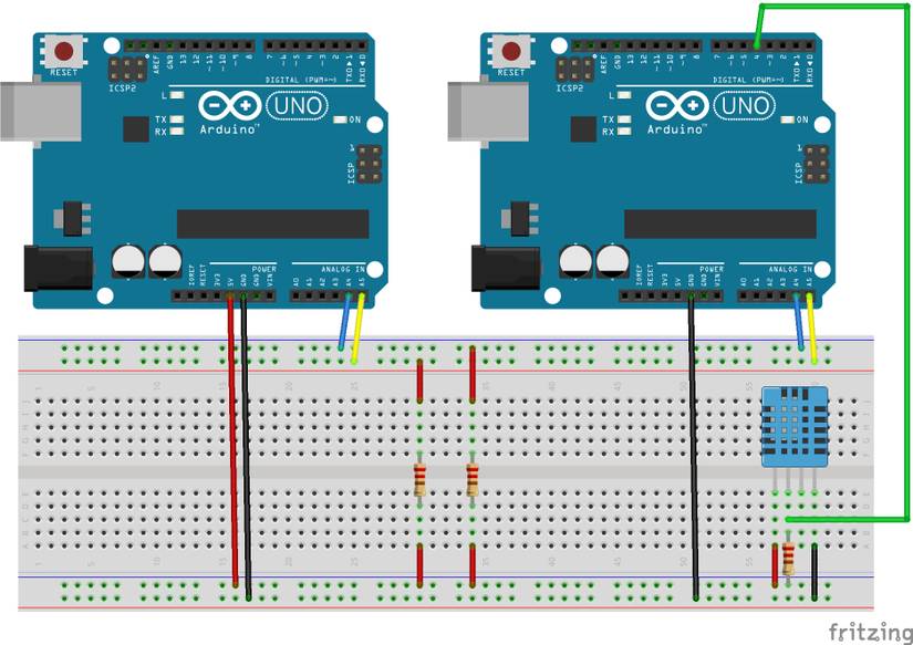How to Connect Two Arduino Boards Using I2C