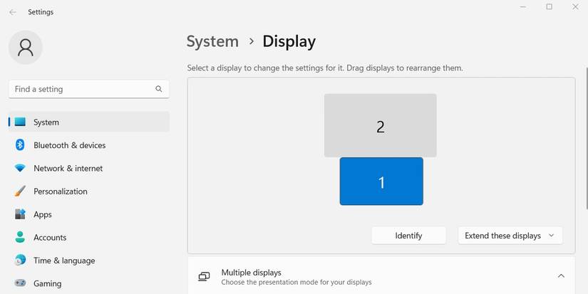 How to Configure Multiple Display Devices in Windows 11