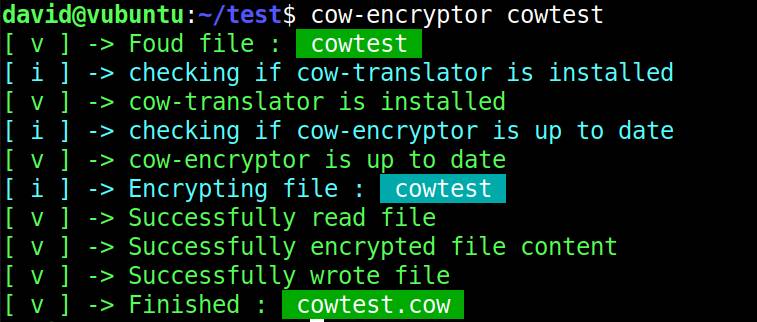 Cow-encryptor Turns Your Secret Documents Into a Series of Moos