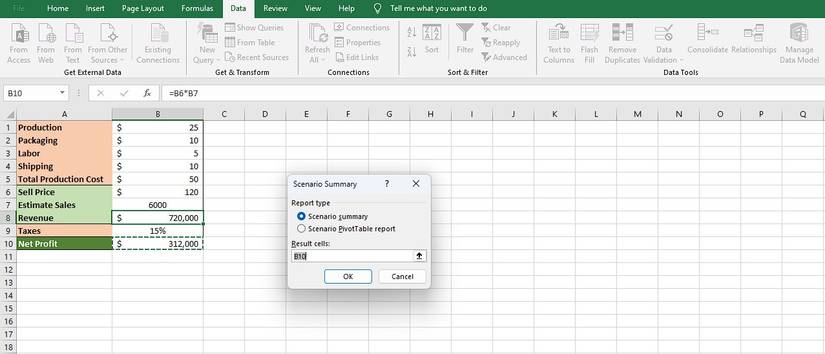 How to Use Scenario Manager in Excel to Quickly Switch Values