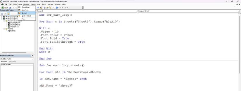 How to Use the For Each Loop in Excel VBA