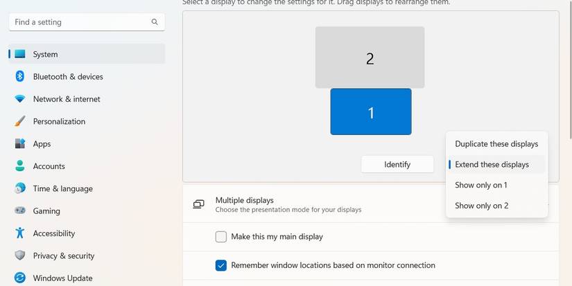 How to Configure Multiple Display Devices in Windows 11