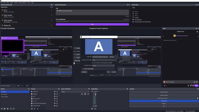 How to Add a Scene Transition to Your Twitch Stream in OBS
