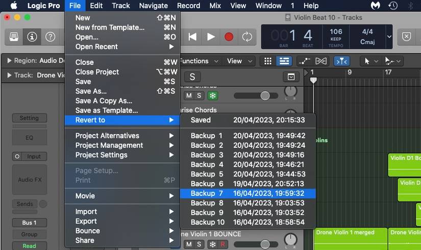 How to Back Up Logic Pro (and Why You Should)