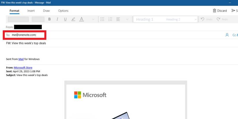 How to Send Emails Directly to Microsoft OneNote