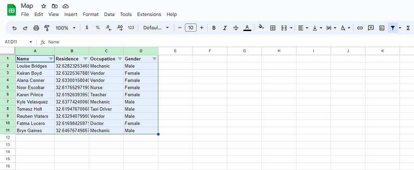 How to Create a Custom Map in Google Sheets
