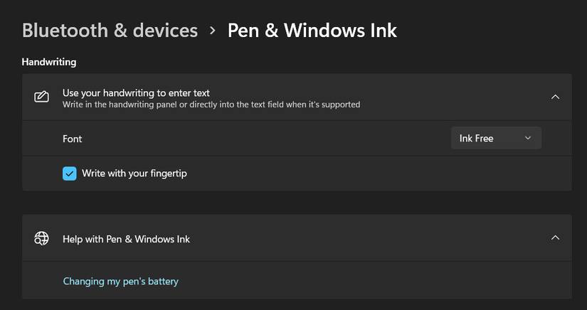 How to Enable or Disable Fingertip Writing on Windows