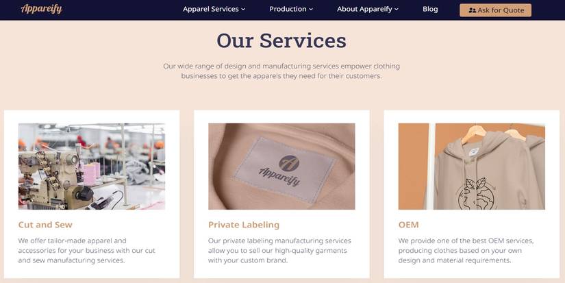 Appareify: Custom Clothing Expertly Crafted for Your Brand From Design to Production