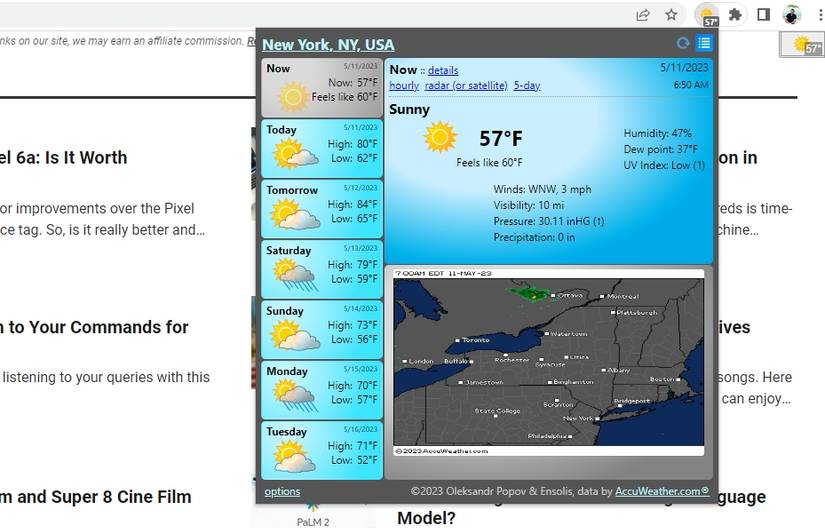 6 Chrome Extensions to Check the Weather From Your Current Tab