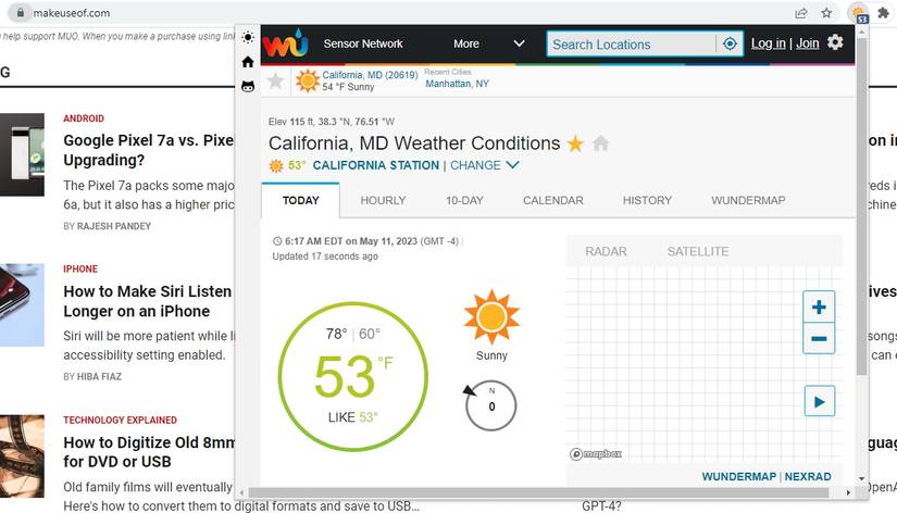6 Chrome Extensions to Check the Weather From Your Current Tab
