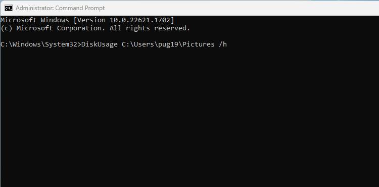 How to Use the DiskUsage Command to Analyze Drive Space on Windows
