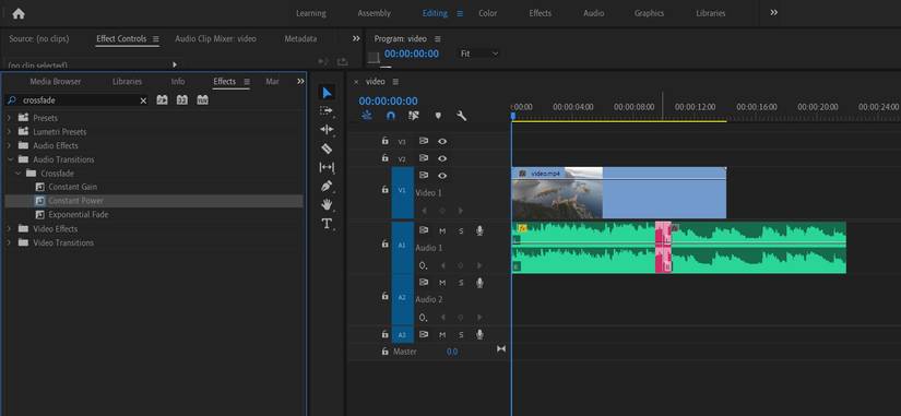 How to Crossfade Audio in Adobe Premiere Pro