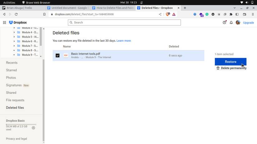 How to Delete Files and Folders From Dropbox
