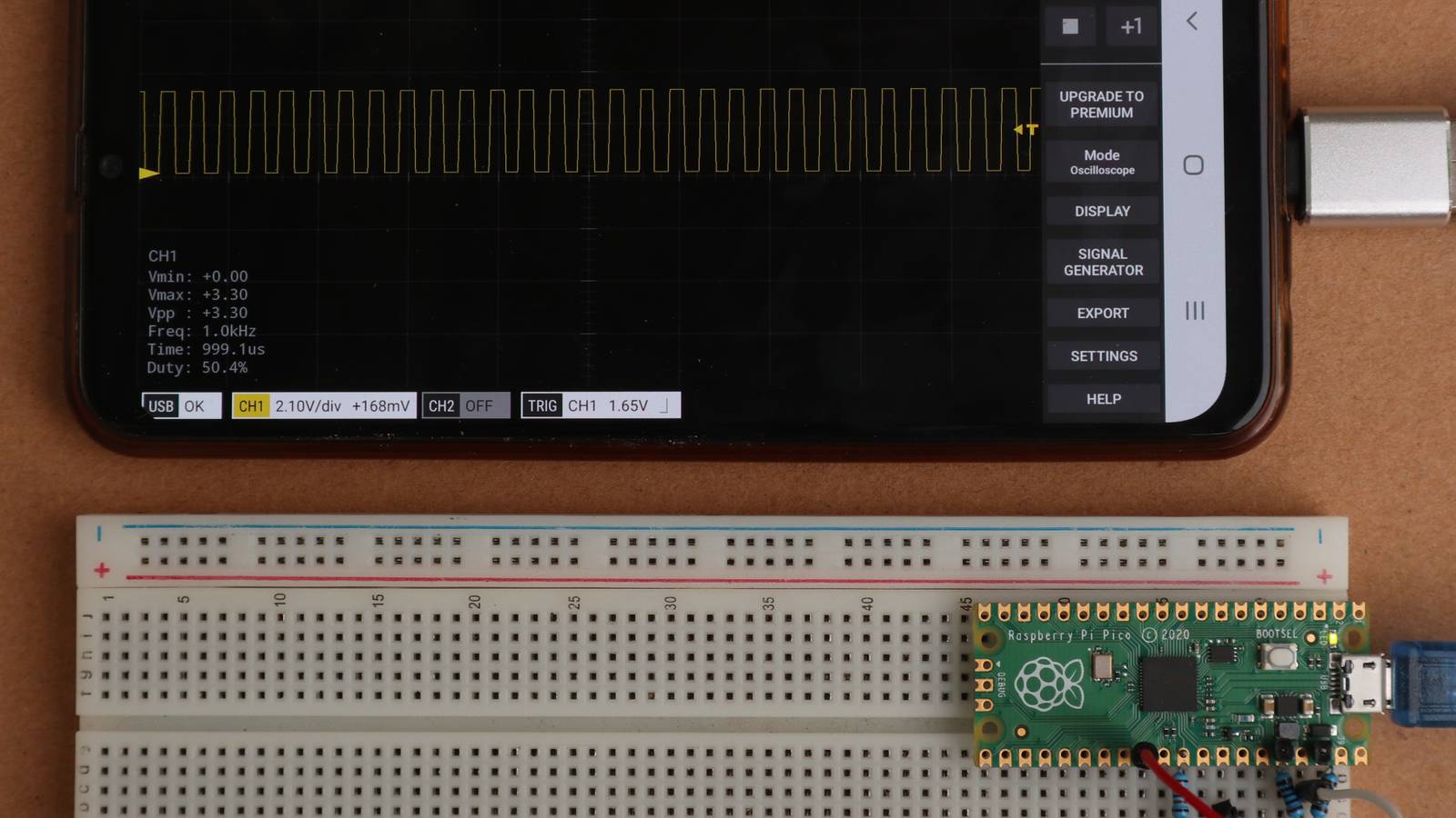 Build an Oscilloscope With Raspberry Pi Pico