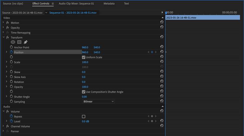 How to Create a Shaky Camera Effect in Adobe Premiere Pro