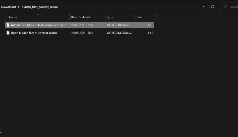 How to Add a Hidden Items Context Menu Option in Windows 10 & 11