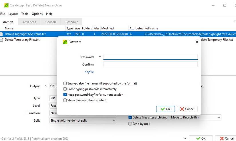 How to Add Passwords to Text Files in Windows 11/10