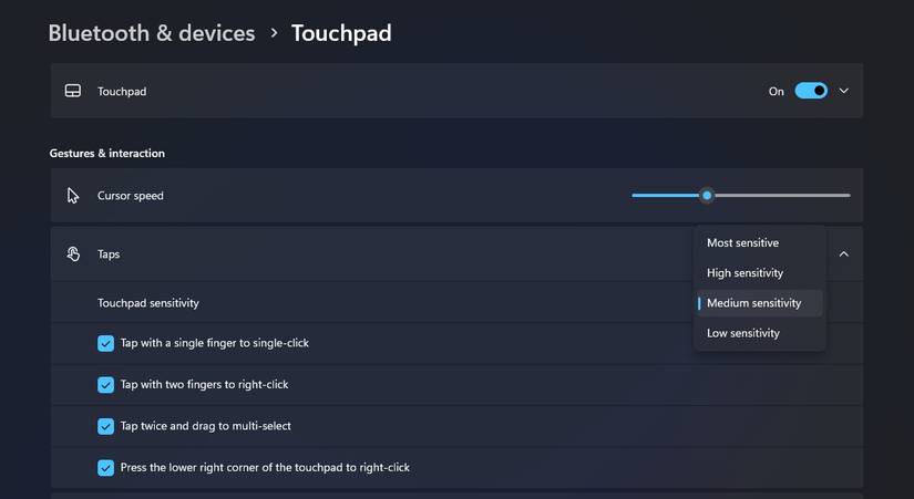 How to Change Touchpad Sensitivity on Windows 11 Laptops