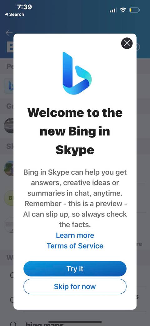 How to Use Bing Chat on Skype