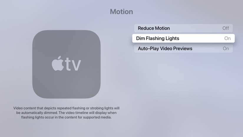 How to Set Apple Devices to Automatically Dim Flashing Lights in Videos