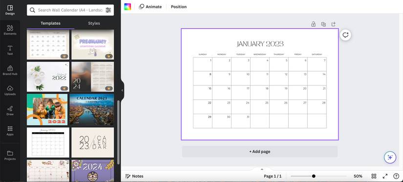 How to Make Your Own Printable Calendar Using Canva