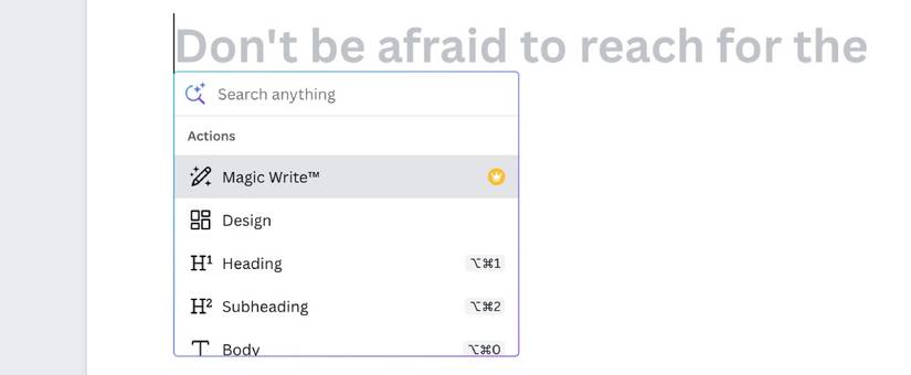 How to Use the Magic Write Tool in Canva