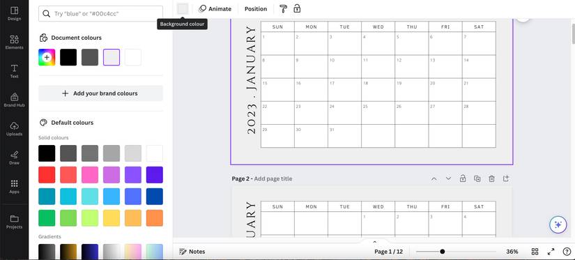 How to Make Your Own Printable Calendar Using Canva