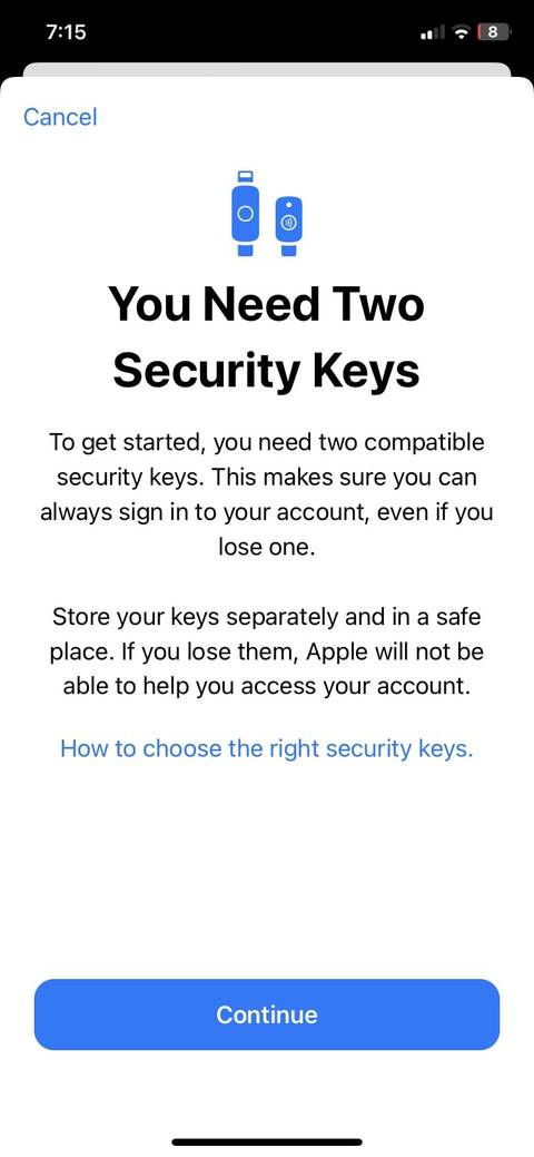 How to Set Up and Use Security Keys for Your Apple ID on an iPhone