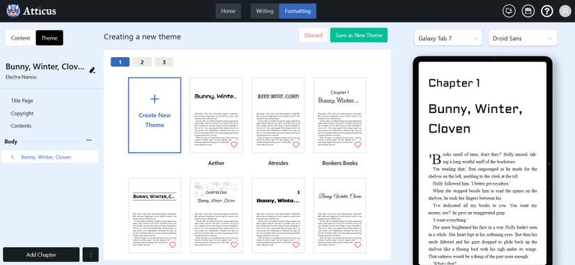 How to Format Your Book on the Atticus App
